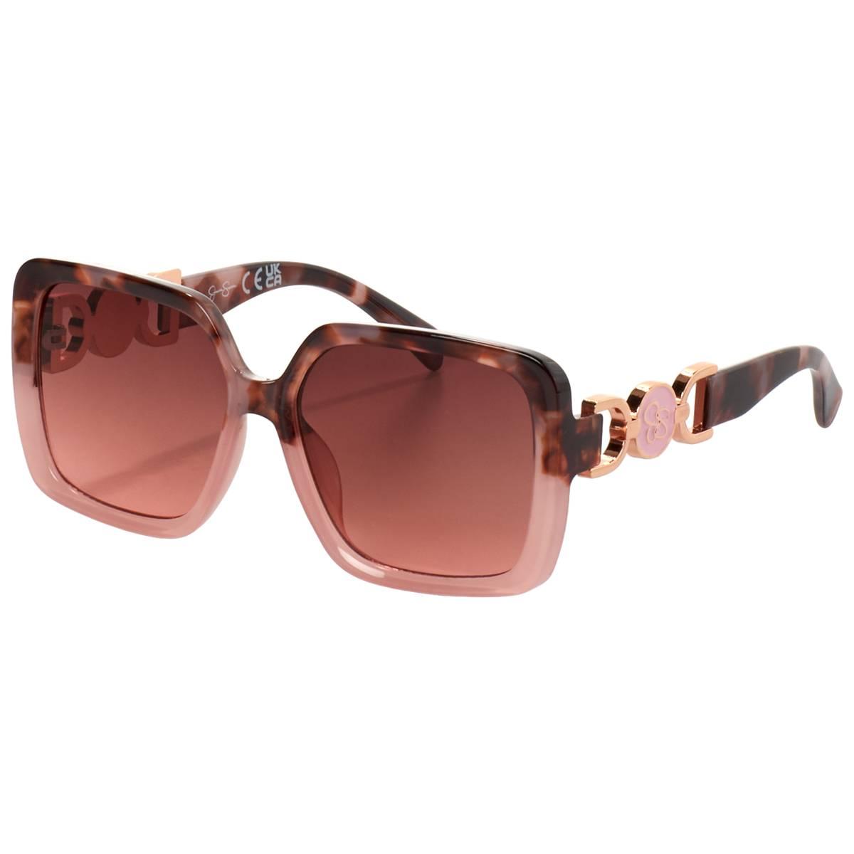 Click here for Womens Jessica Simpson Square Logo Sunglasses prices