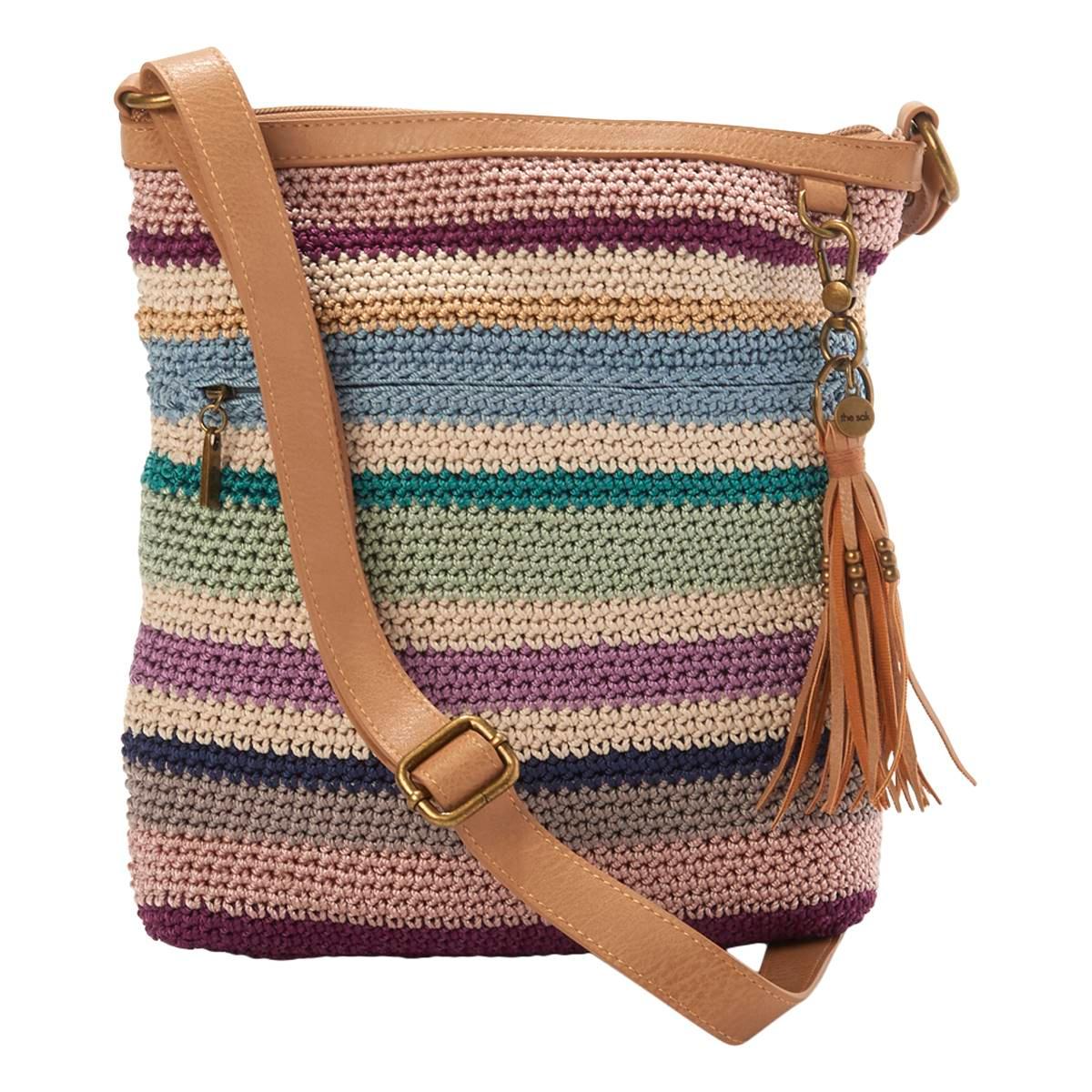 Click here for The Sak Lucia Stripe Crochet Crossbody prices