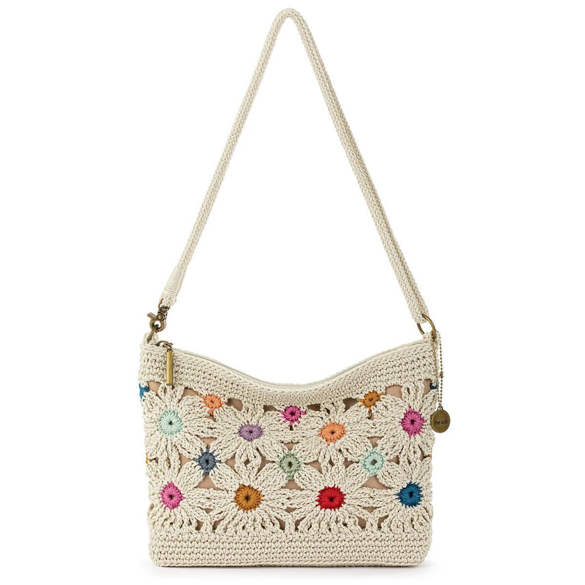 Click here for The Sak Lumi Crochet Crossbody - Natural Multi Flo... prices