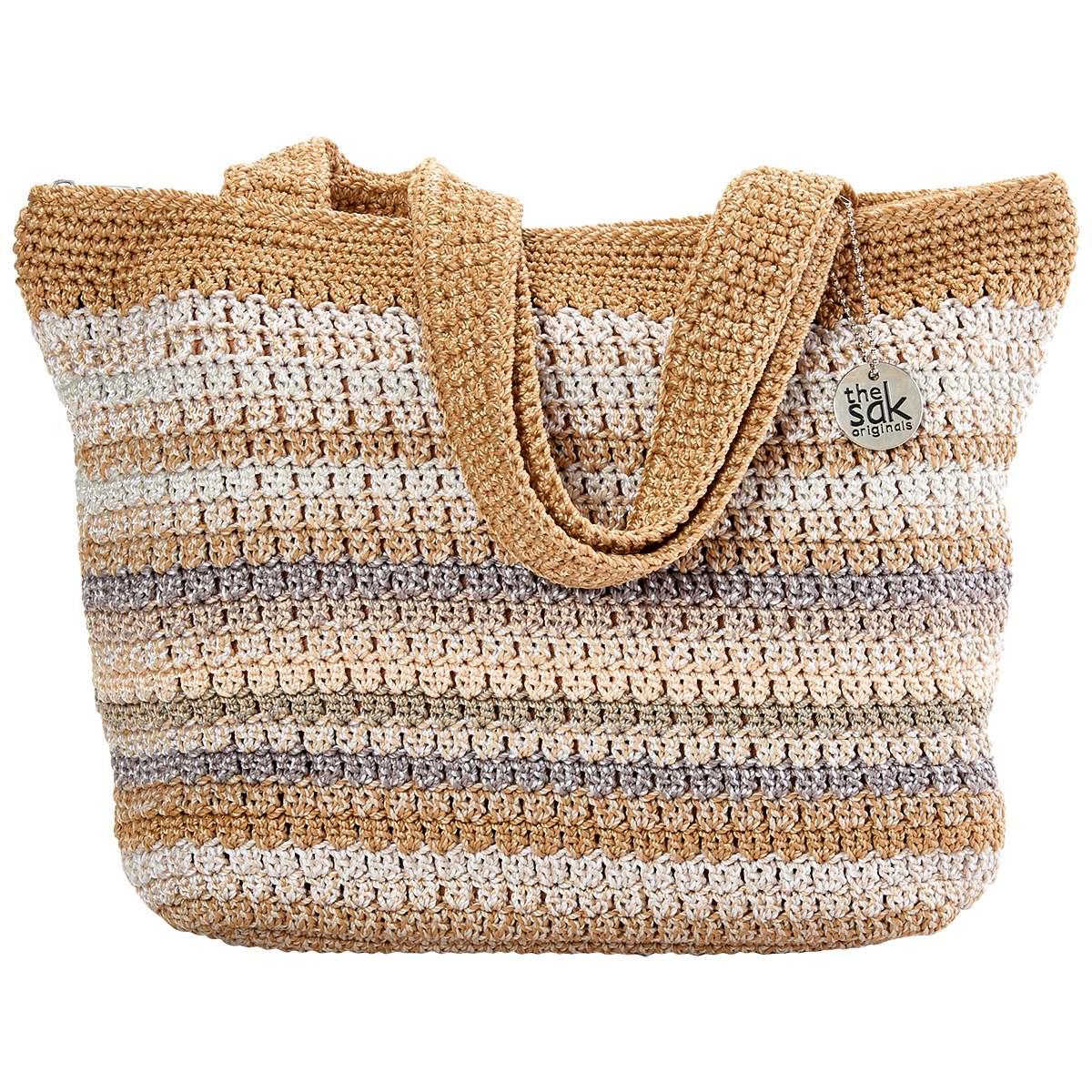 Click here for The Sak Casual Sand Stone Classic Crochet Tote prices
