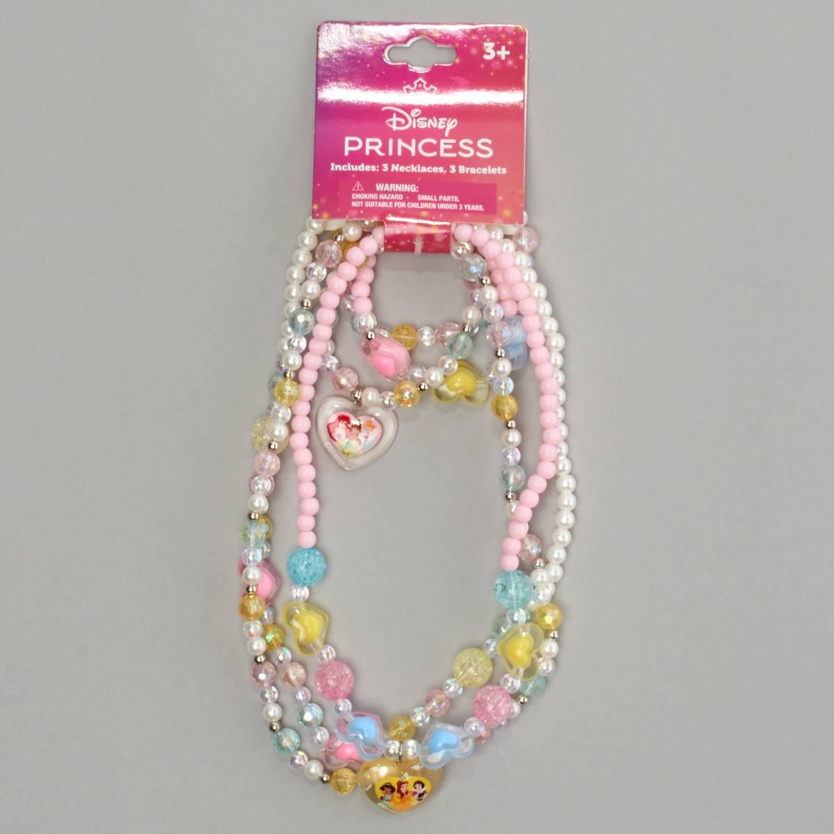 Click here for Girls Disney Princess 6pc. Beaded Necklace & Brace... prices