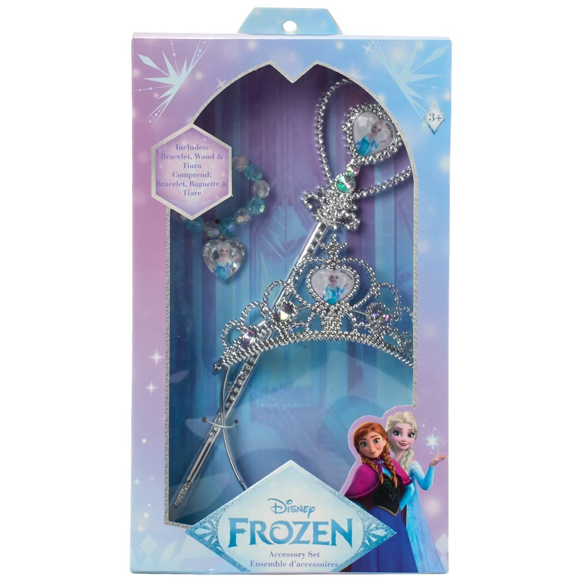 Click here for Disney Princesses 3pc. Frozen Elsa Tiara Wand & Br... prices