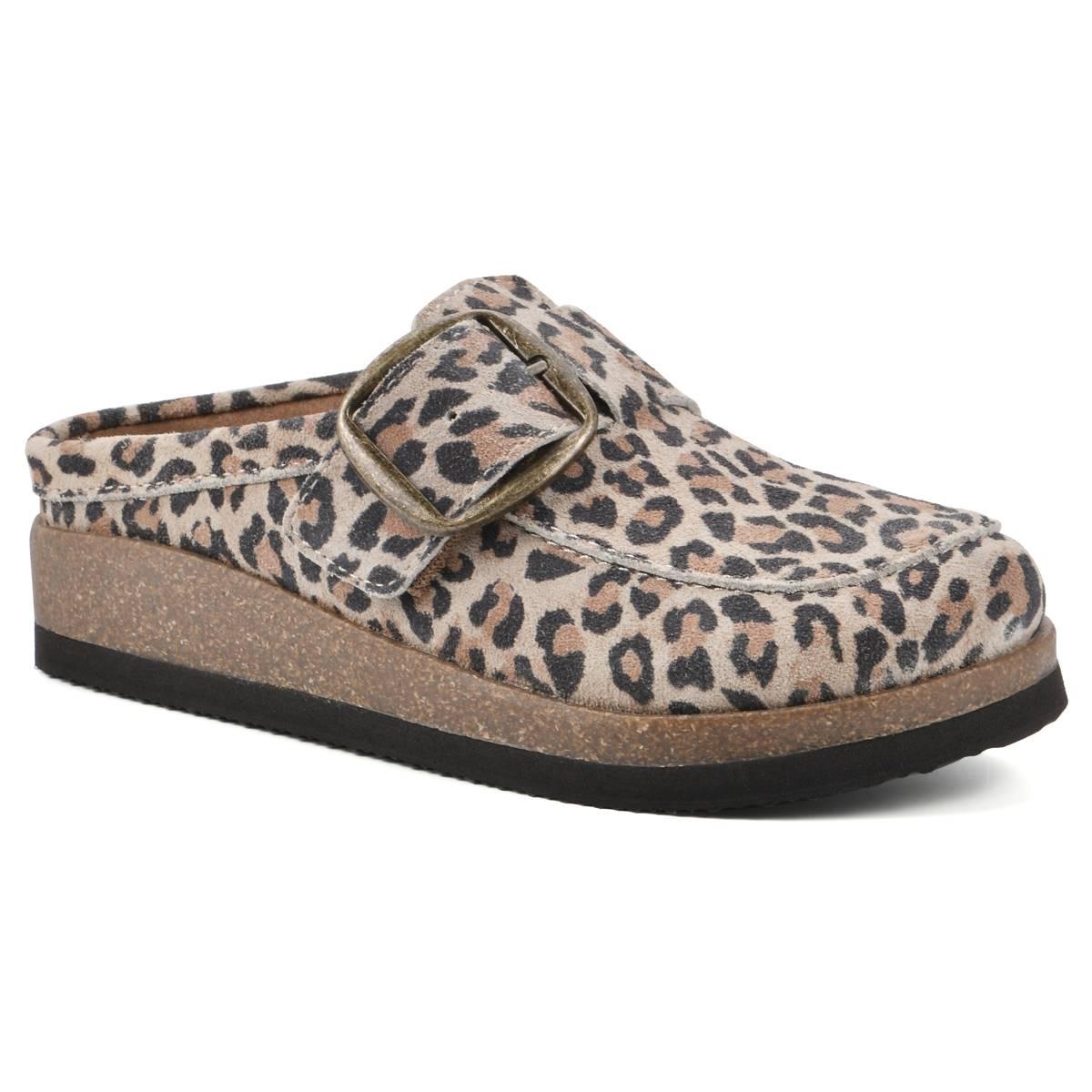 White Mountain Womens Bueno Footbed Clogs - Navy Suede