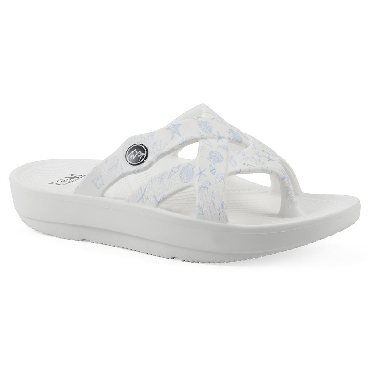 Click here for Womens White Mountain Rip Sport Flip Flops - Ocean... prices