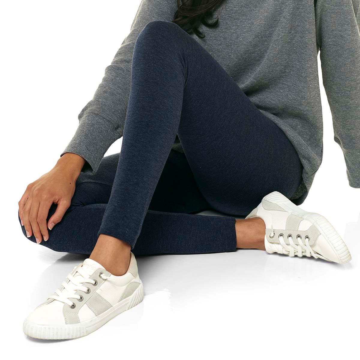 Click here for Womens One 5 One Heathered Indigo Fleece Lined Leg... prices