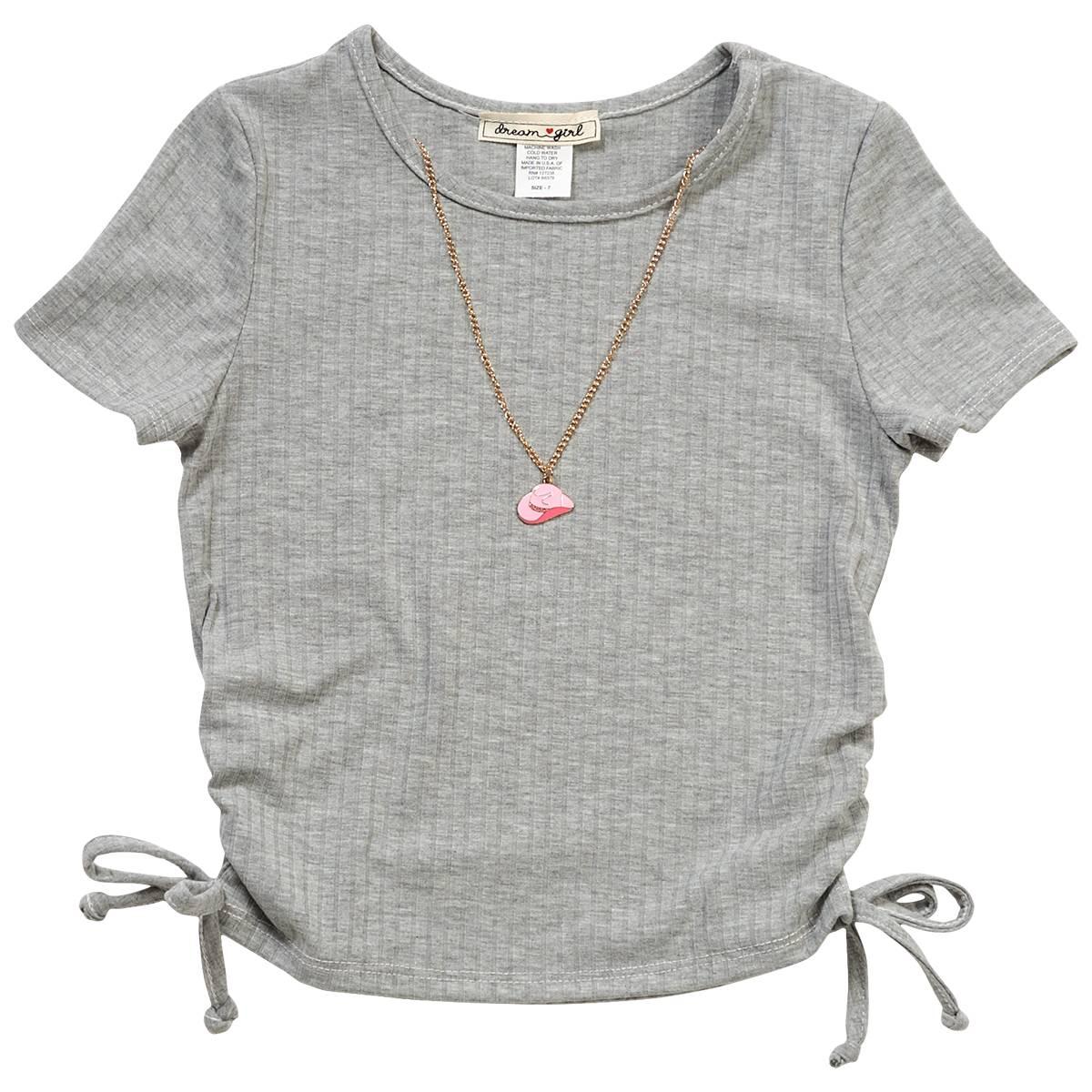 Click here for Girls (7-12) Dream Girl Side Cinch Tee w/ Cowgirl... prices