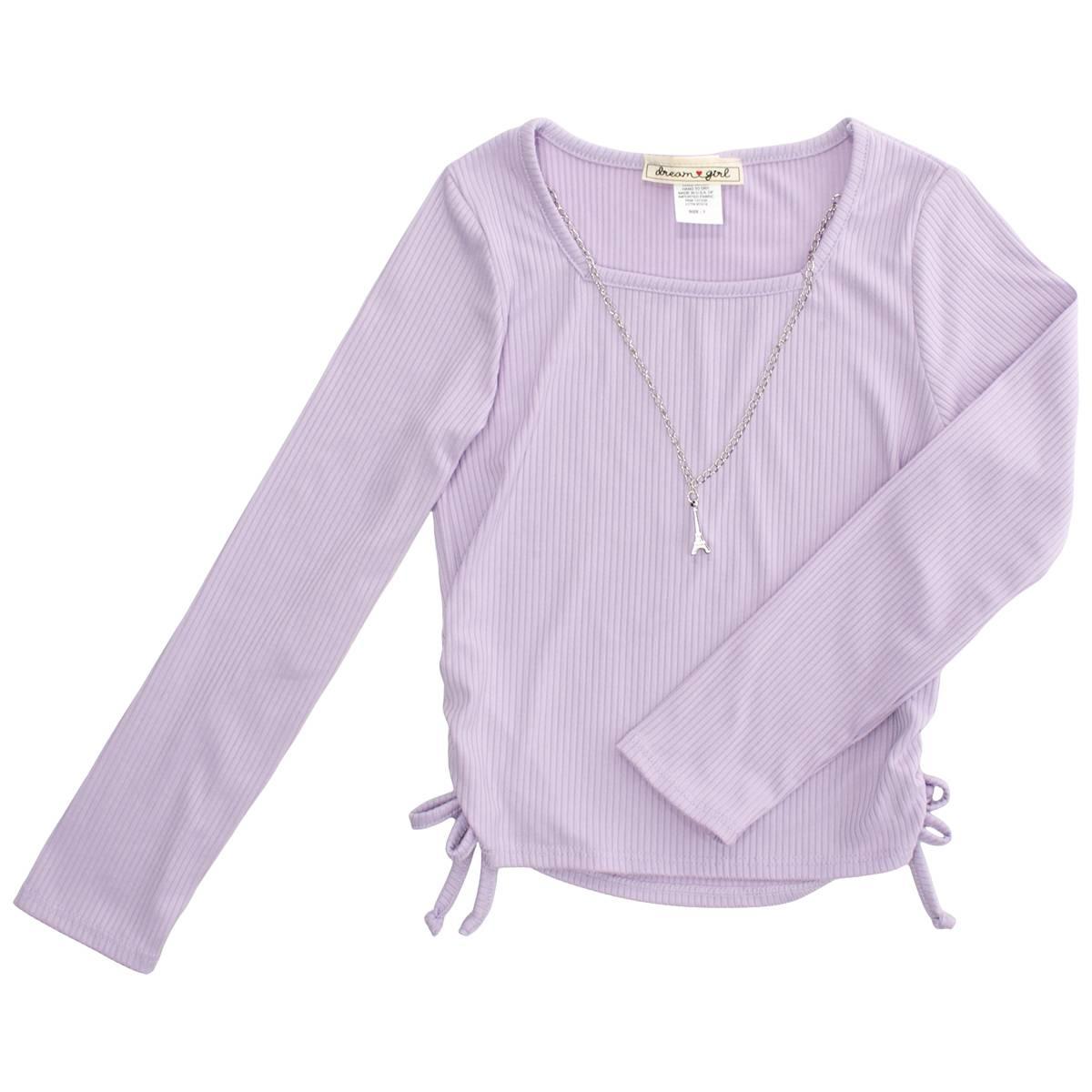 Click here for Girls (7-12) Dream Girl Side Ruched Tee w/ Eiffel... prices