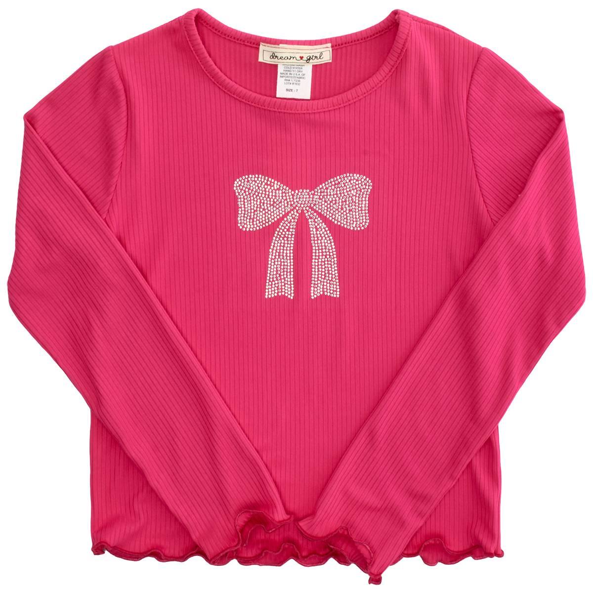 Click here for Girls (7-12) Dream Girl Long Sleeve Rhinestone Bow... prices