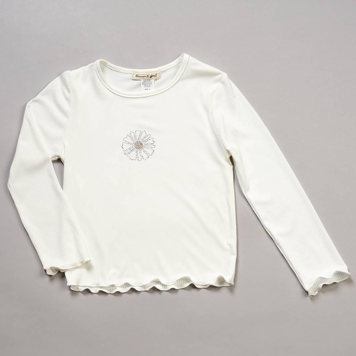 Click here for Girls (7-12) Dream Girl Long Sleeve Daisy Rhinesto... prices
