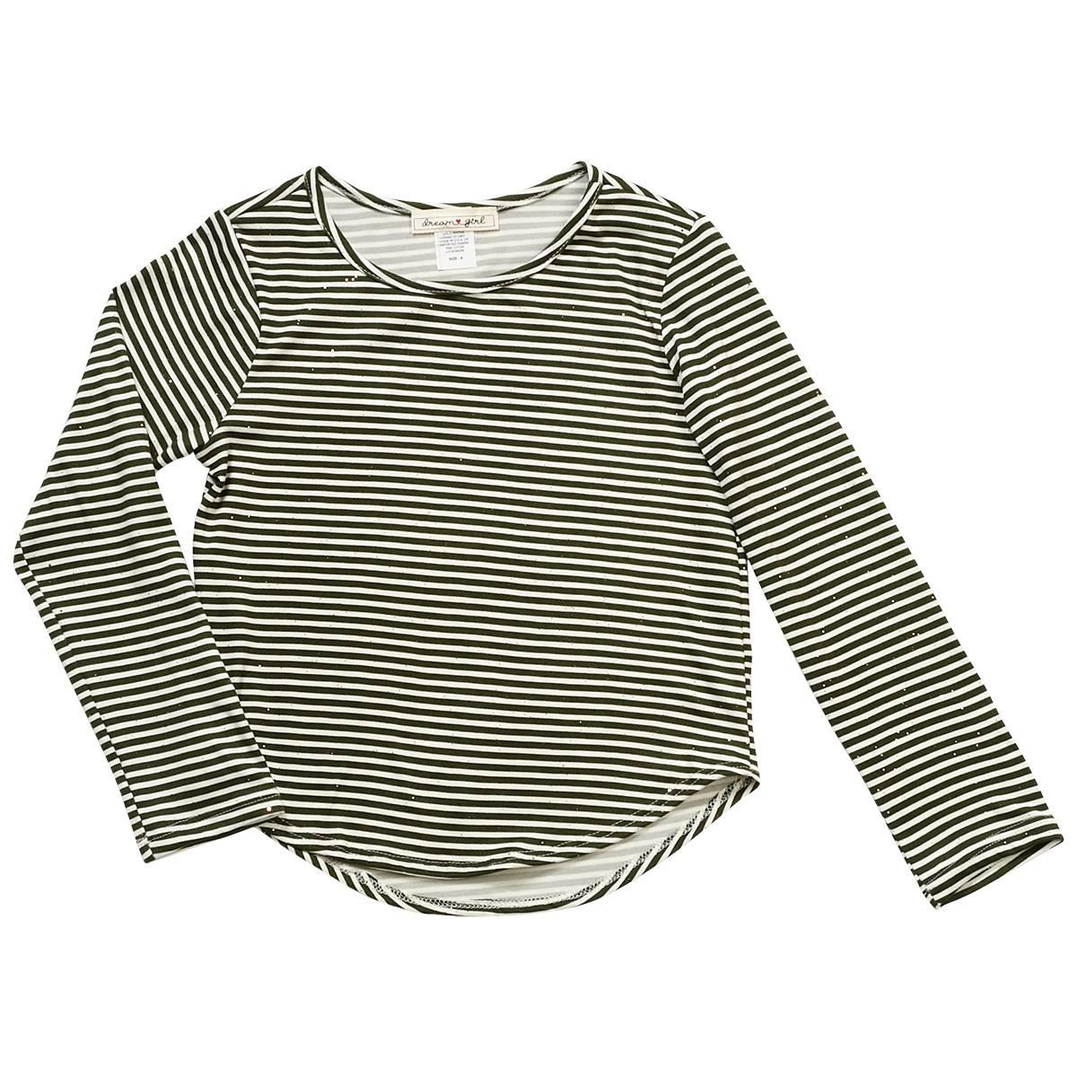Click here for Girls (7-12) Dream Girl Long Sleeve Stripe Gold Sp... prices
