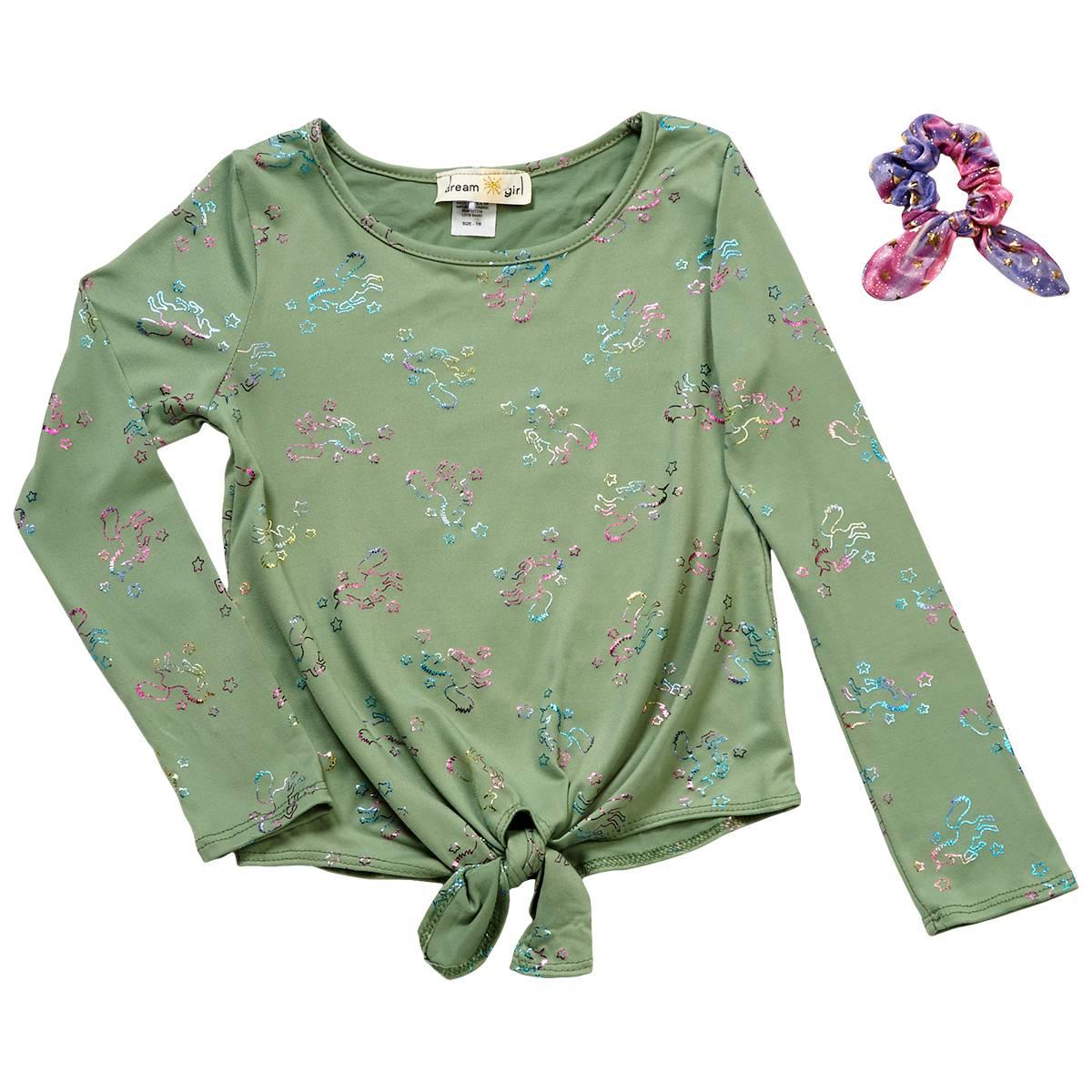 Click here for Girls (7-16) Dream Girl Long Sleeve Tie Front Unic... prices
