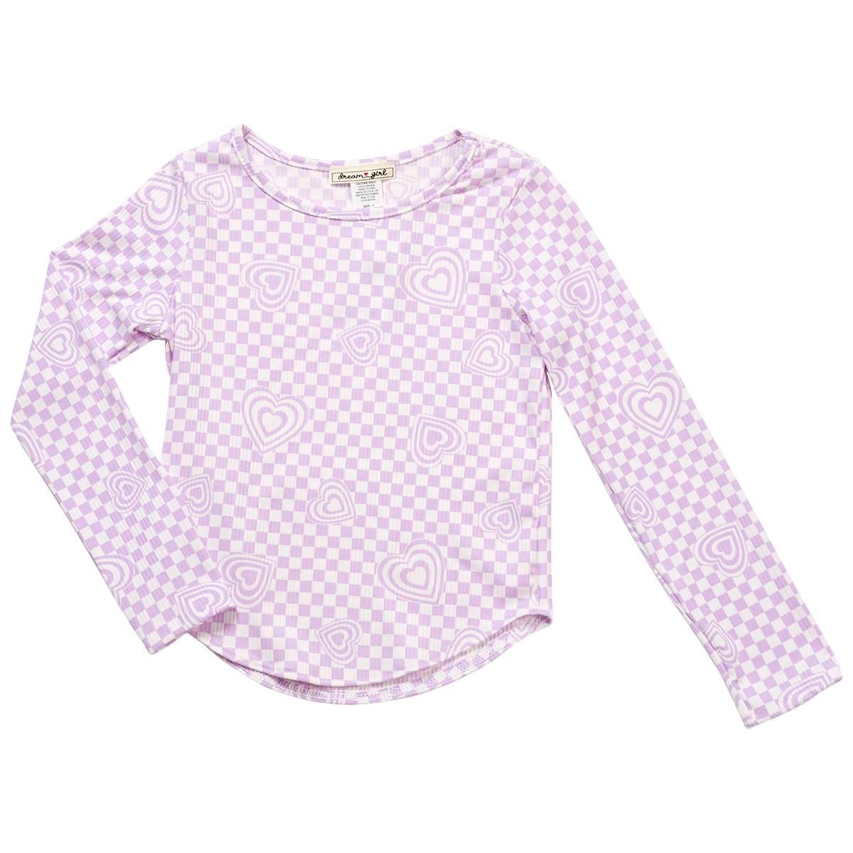Click here for Girls (7-12) Dream Girl Long Sleeve Checkered Hear... prices