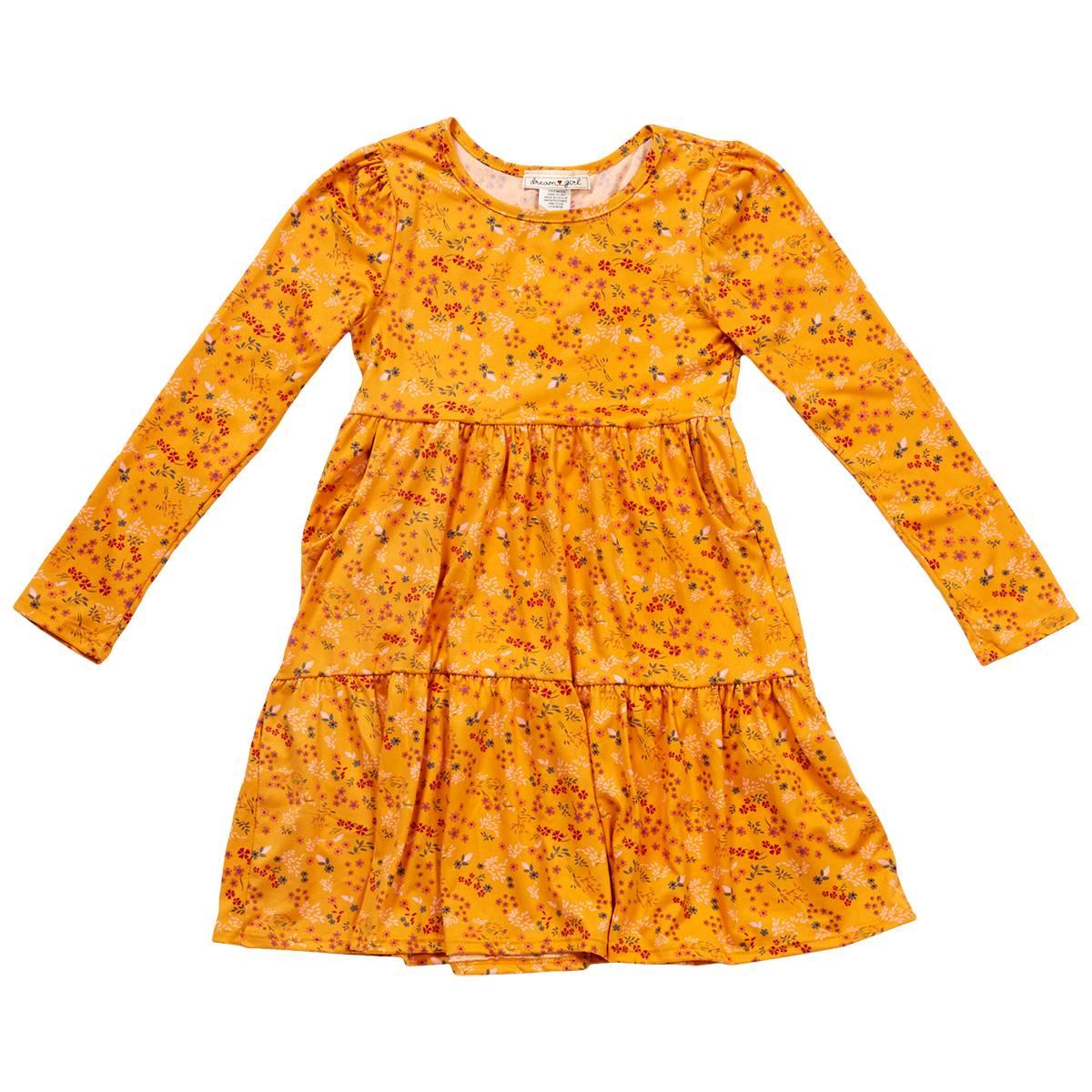 Click here for Girls (7-12) Dream Girl Floral Yummy Dress - Musta... prices