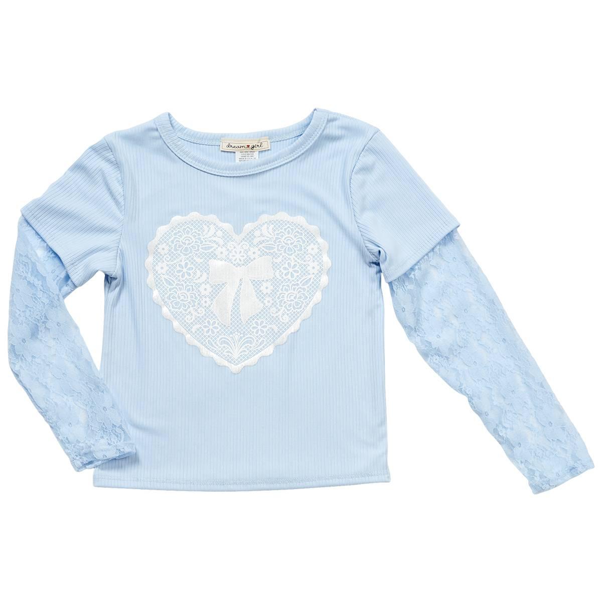 Click here for Girls (7-12) Dream Girl Doily Heart Tee with Lace... prices
