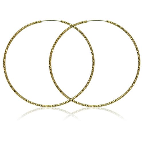 Click here for GUESS Gold-Tone Textured Hoop Earrings prices