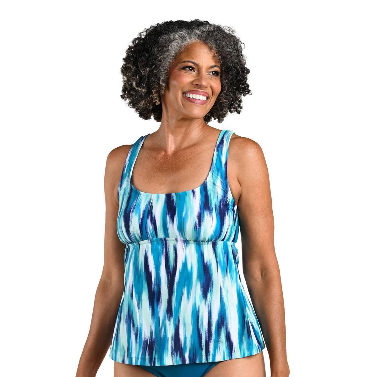 Click here for Womens Maxine Crystal Reflections Scoop Tankini Sw... prices