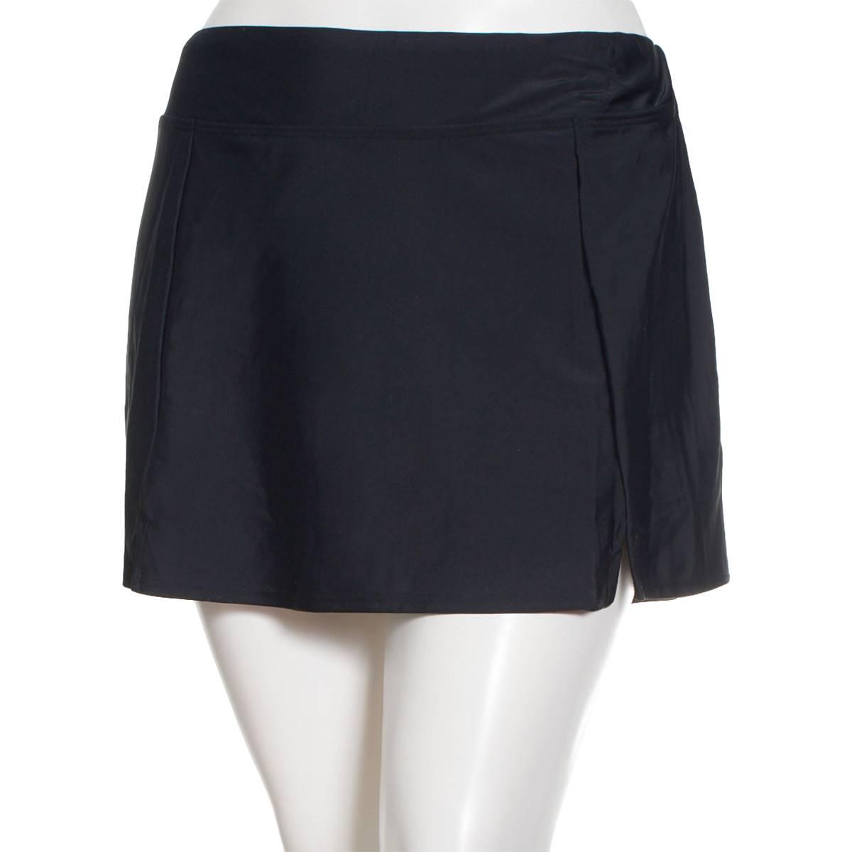 Click here for Plus Size Maxine Solid Wide Waistband Swim Skirt prices