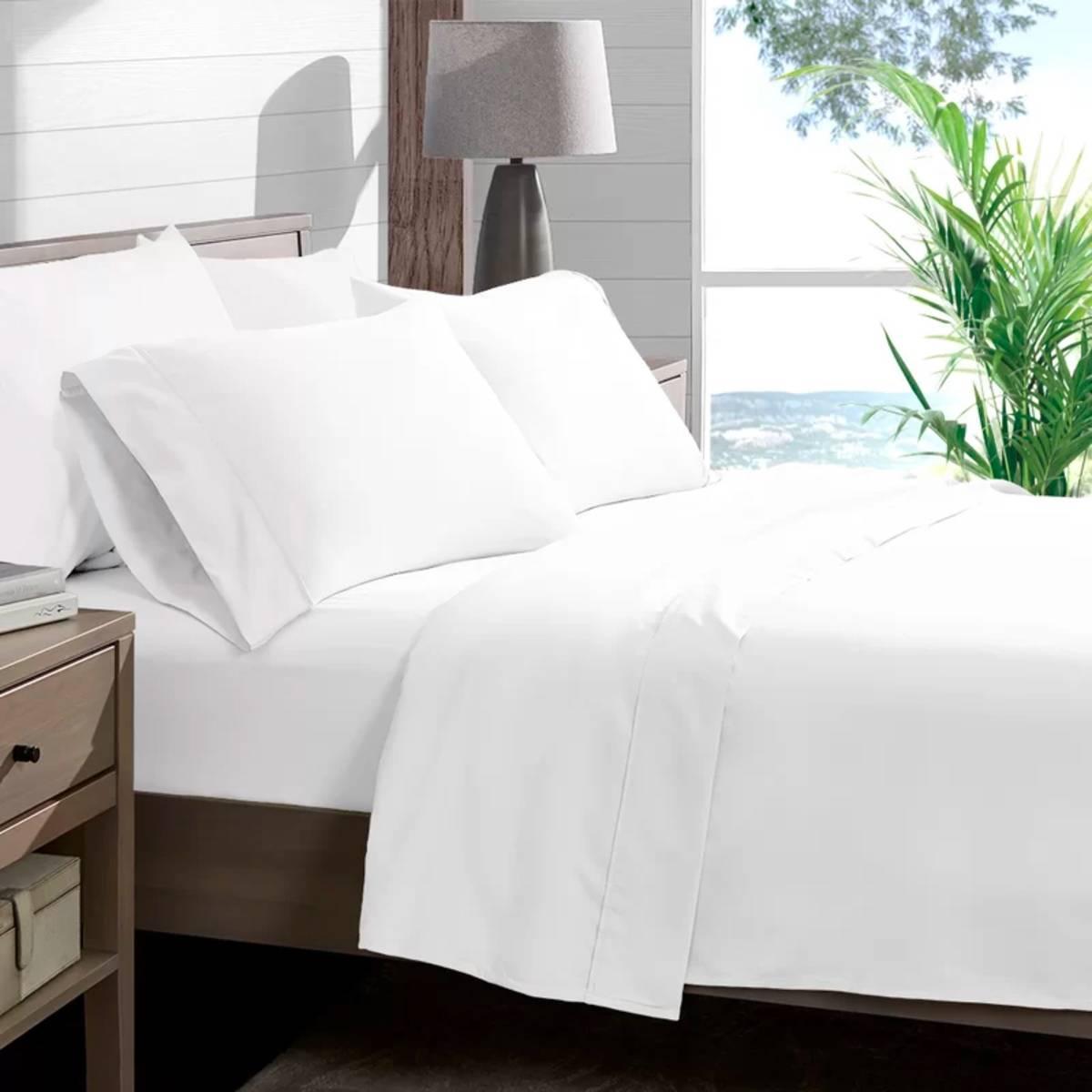 Click here for Bibb Home 1000TC Egyptian Cotton Rich 6pc. Sheet S... prices