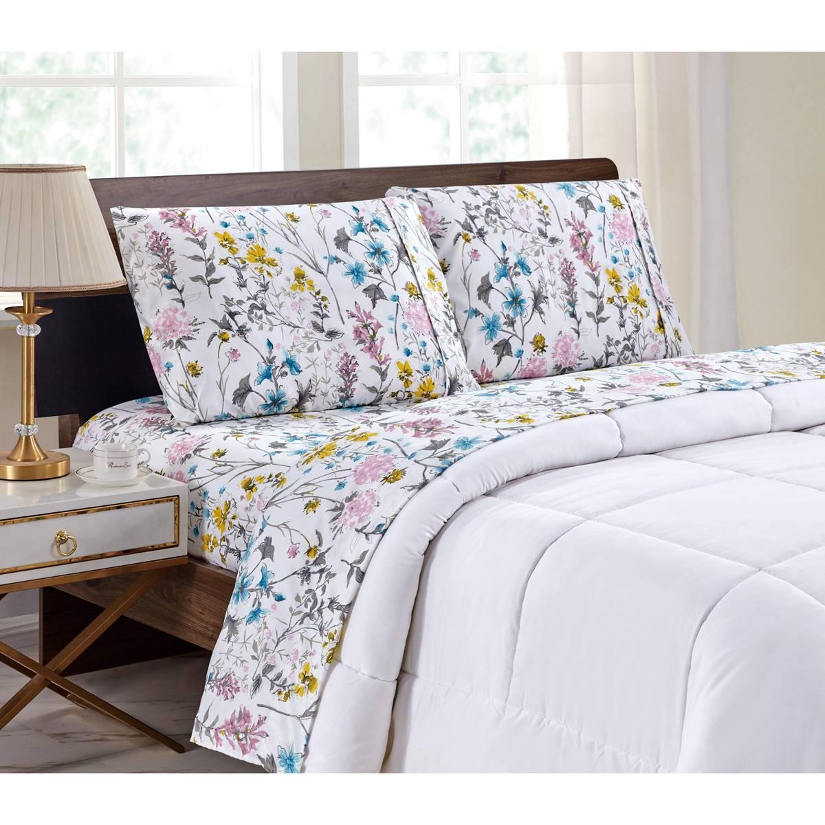 Click here for Bibb Home Egyptian Luxury 1800TC Printed 4pc. Shee... prices
