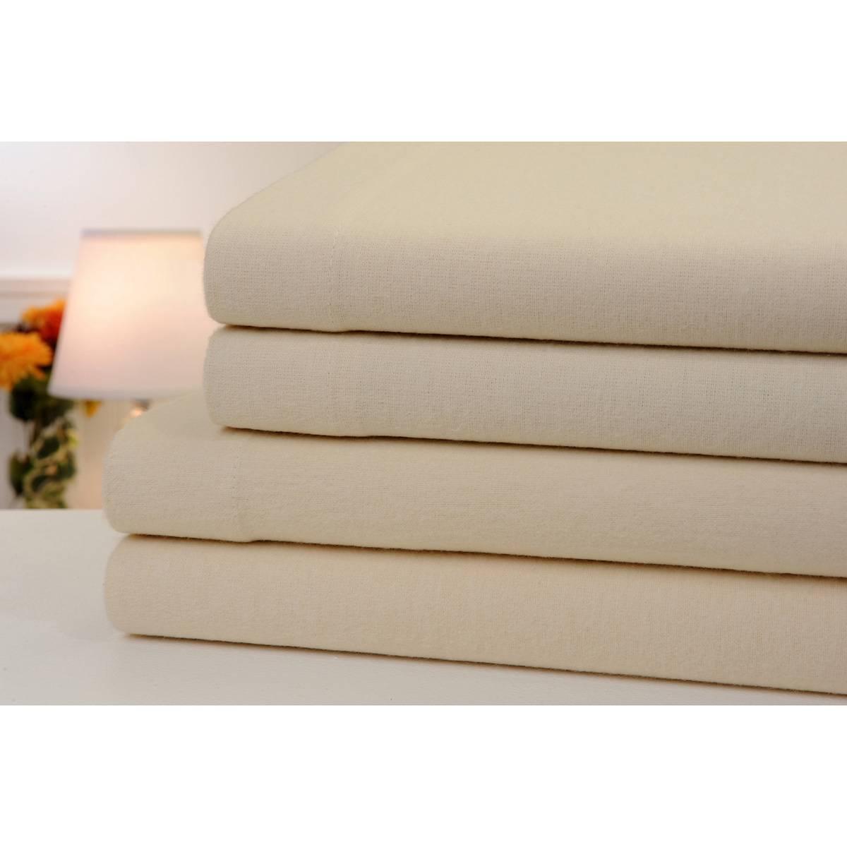 Click here for Bibb Home Solid Flannel 4pc. Sheet Set prices