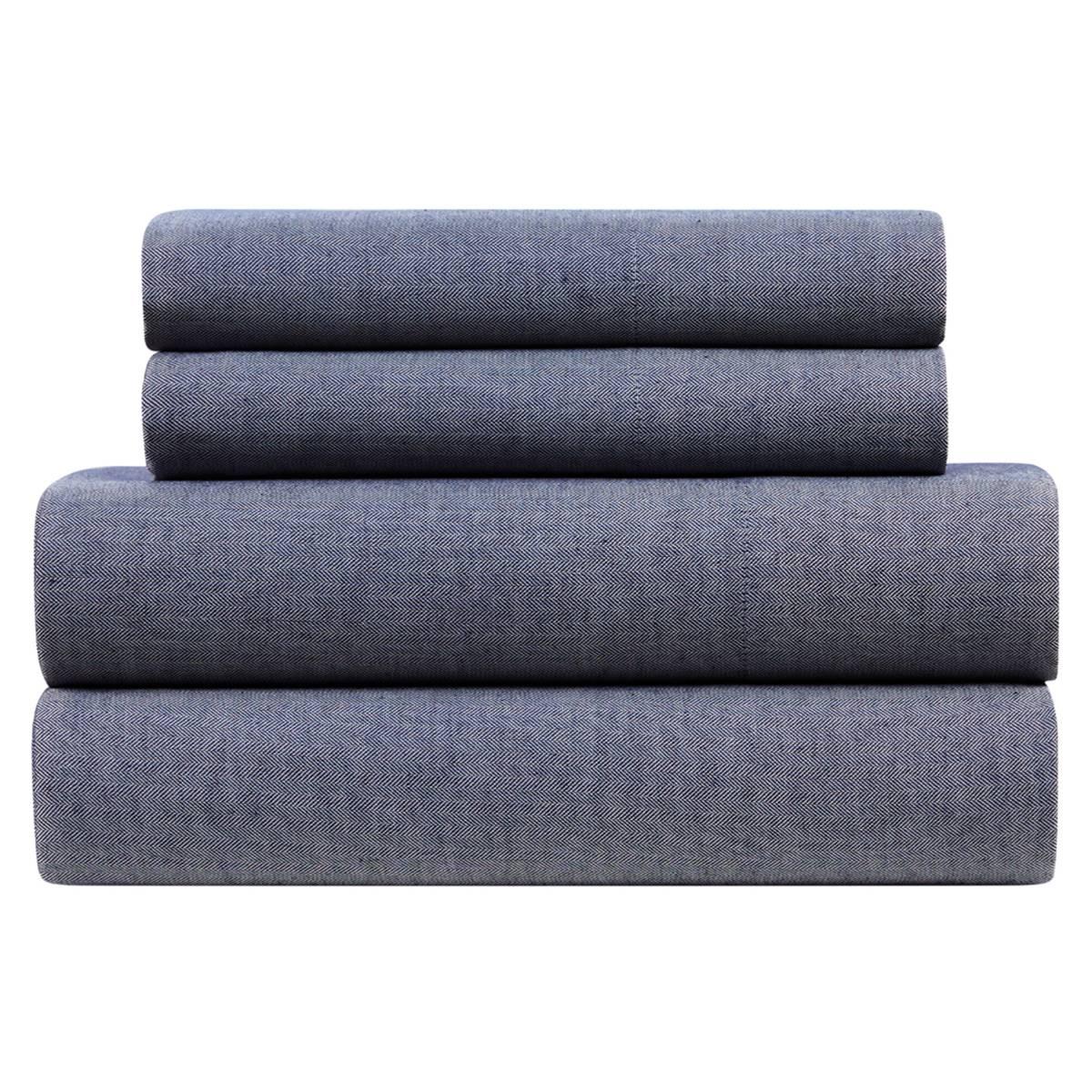 Click here for Kathy Ireland Herringbone Twill 4pc. Cotton Rich S... prices