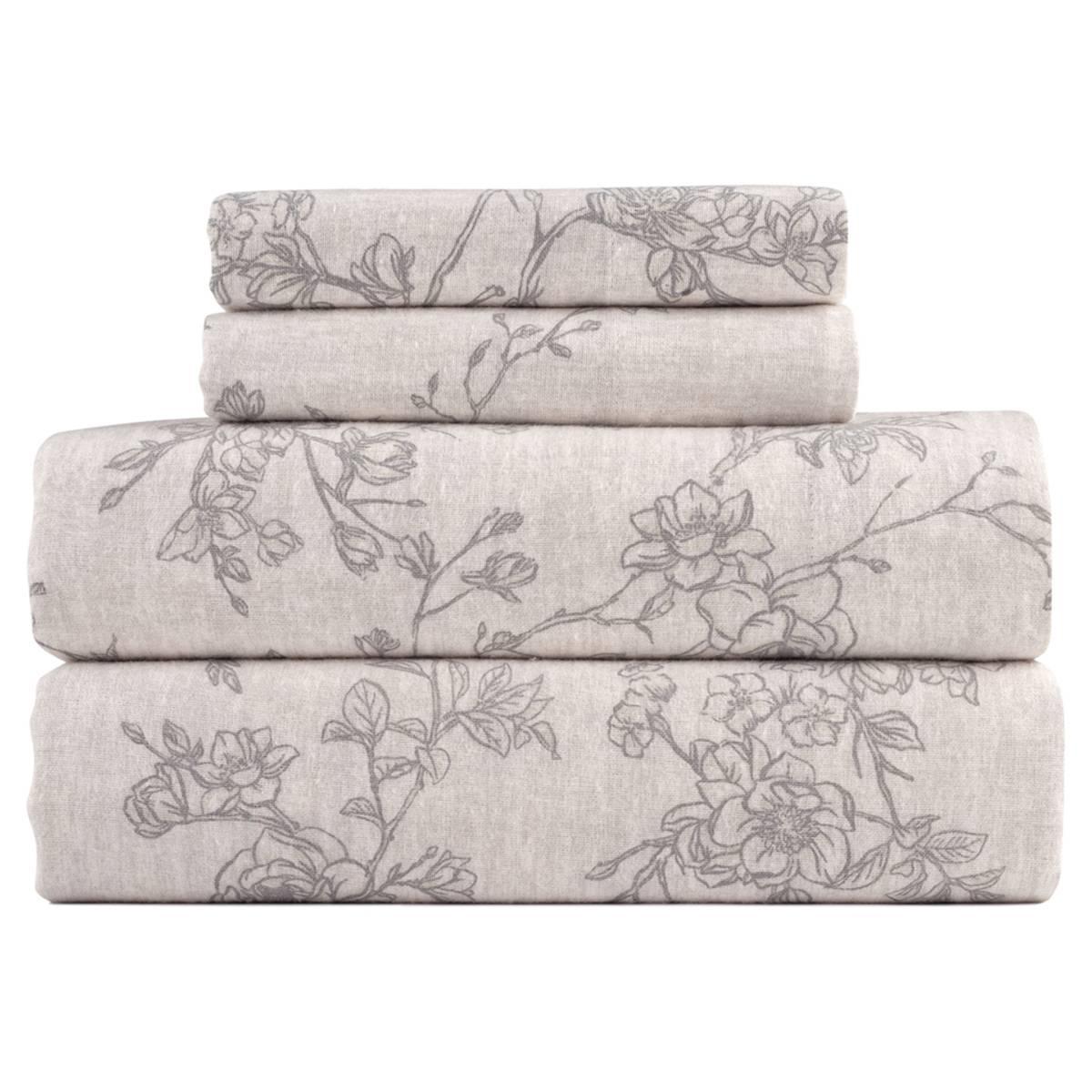 Click here for Kathy Ireland 100 Turkish Cotton Flannel Grey Toil... prices