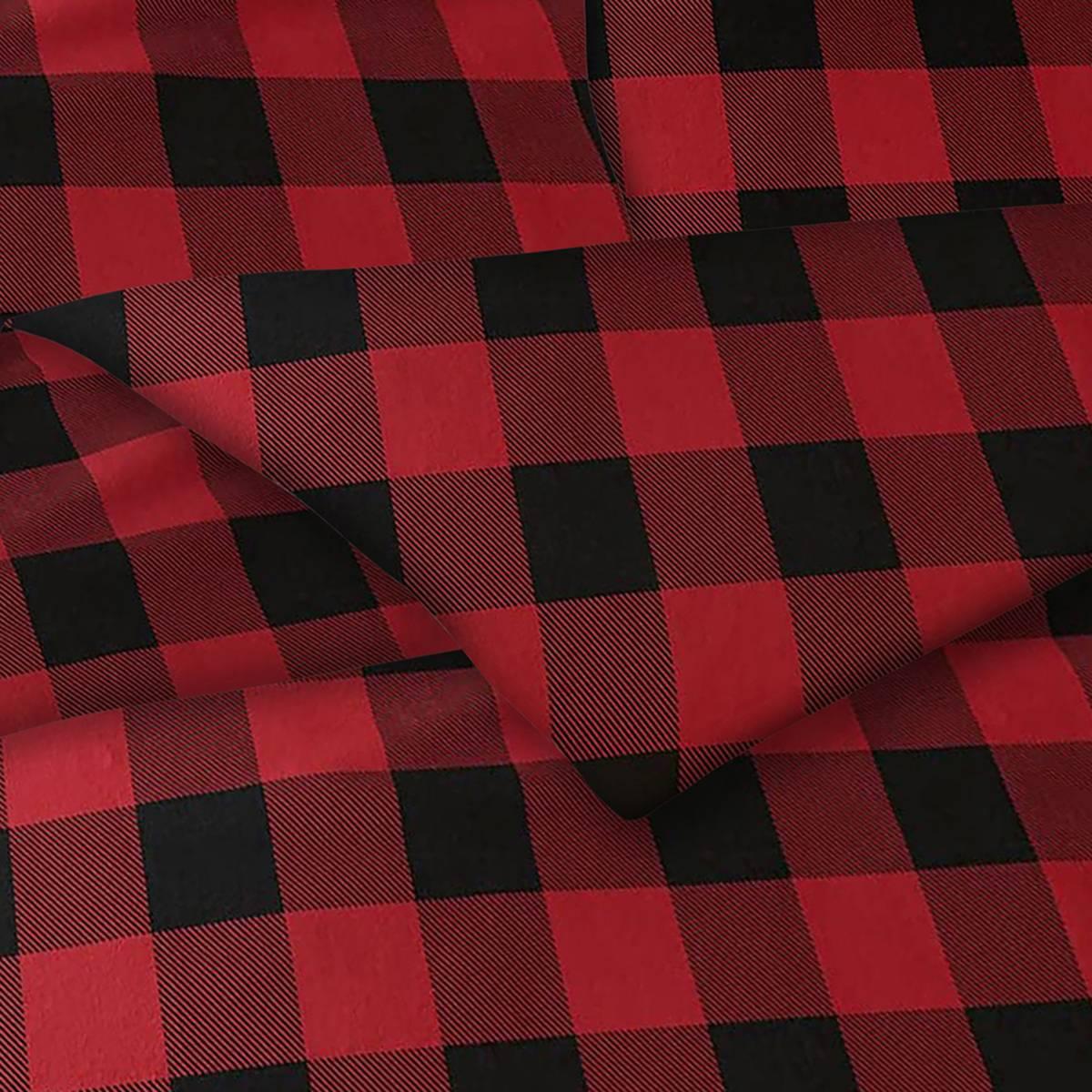 Click here for Bibb Home 3pc. Red Checkered Flannel Duvet Cover S... prices