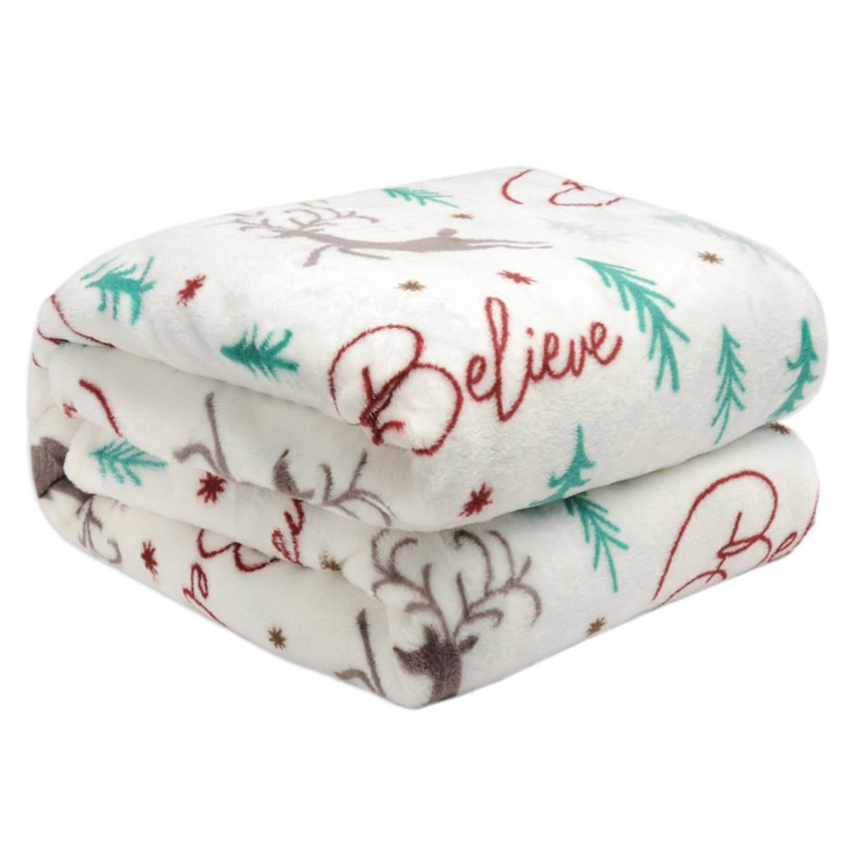 Click here for Kathy Ireland Deer Forest Holiday Flannel Reversib... prices