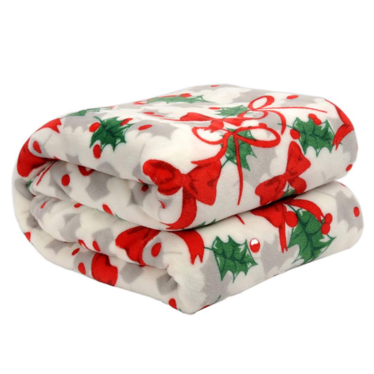 Click here for Kathy Ireland Festive Foliage Holiday Flannel Reve... prices