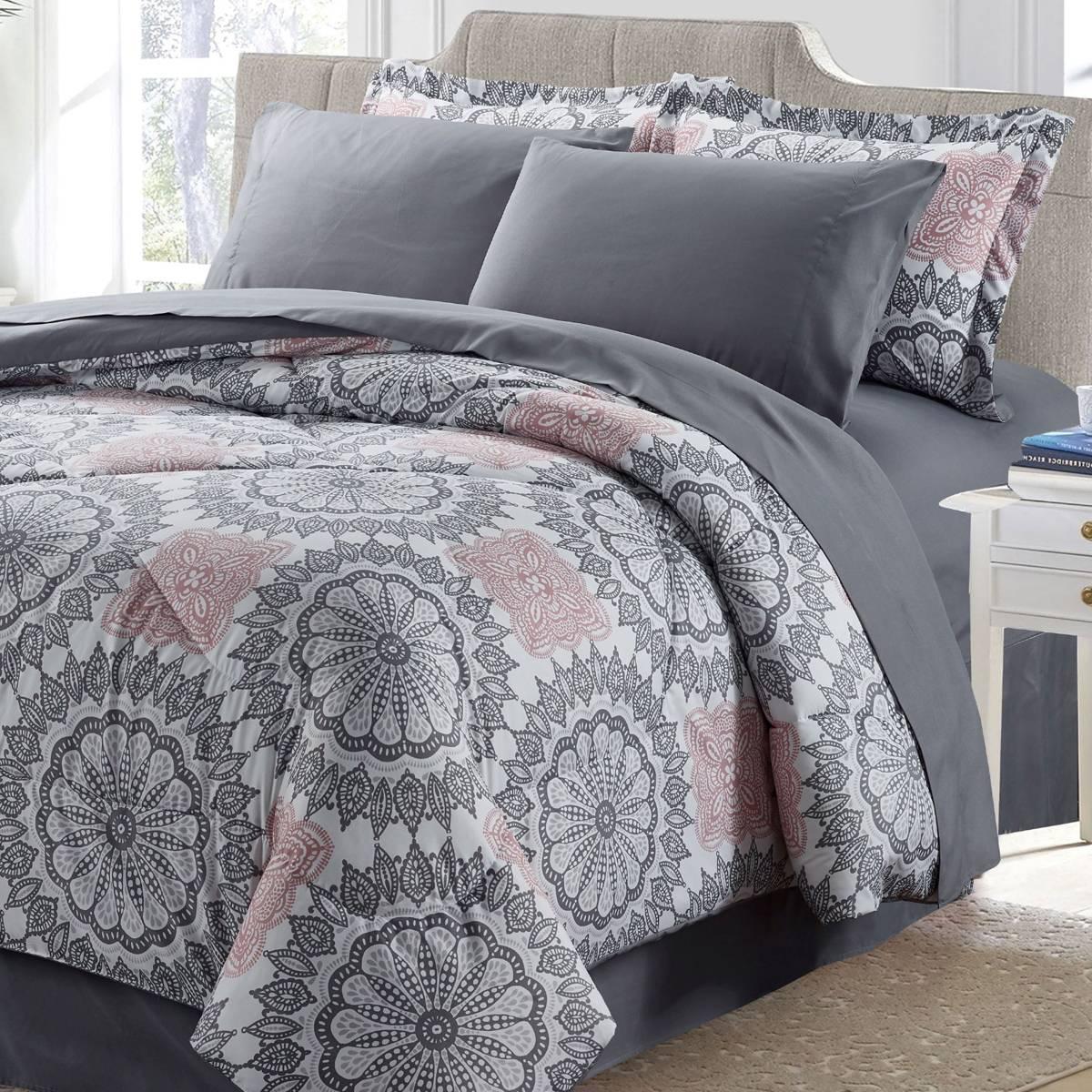 Click here for Bibb Home 8pc. Stella Down Alternative Bed in a Ba... prices