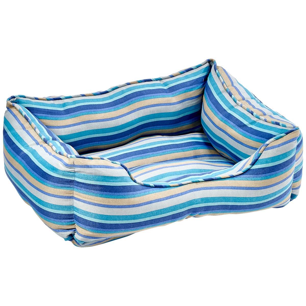 Click here for Pooch Pen Coastal Stripe Cuddler Bed prices