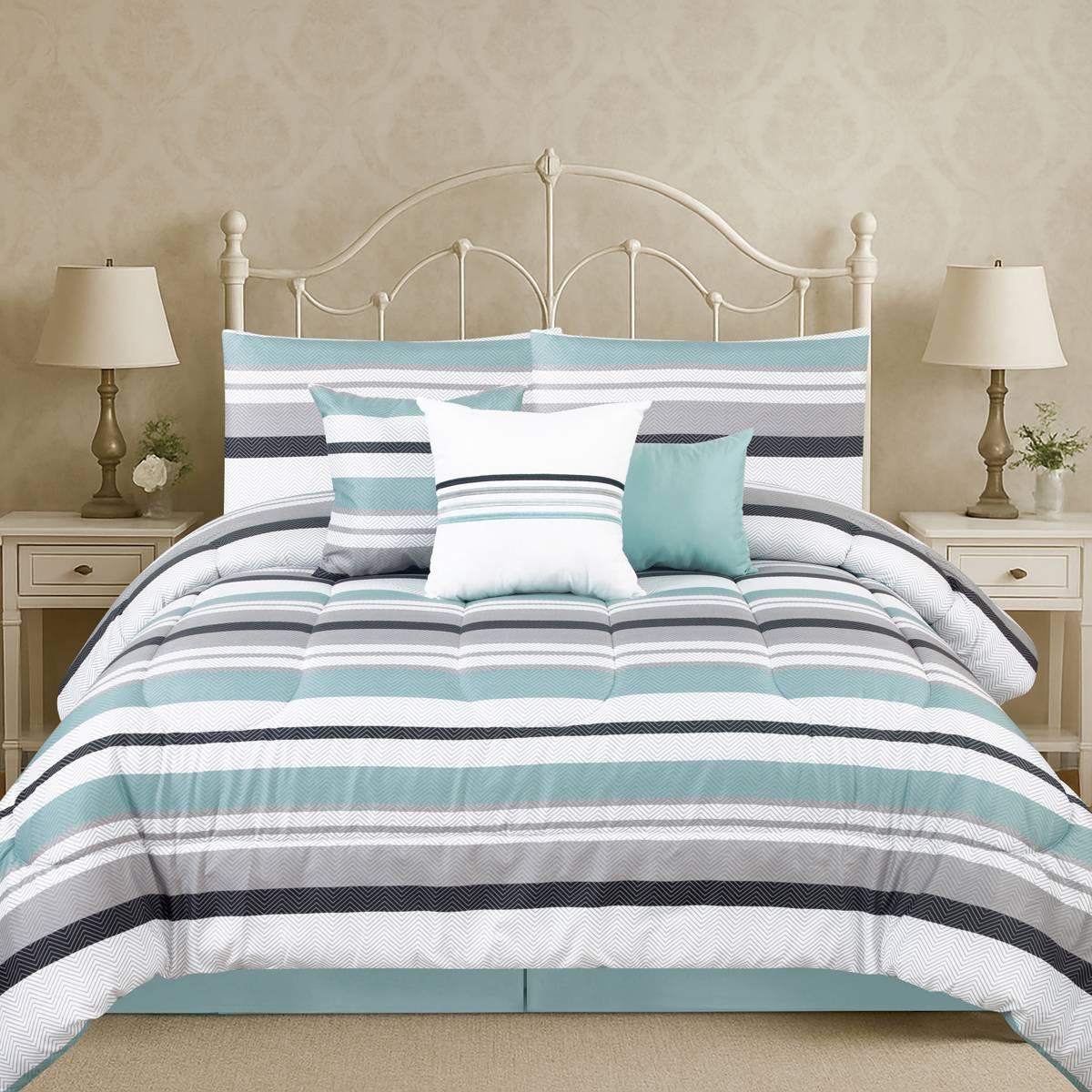 Click here for Twill Stripe 7pc. Comforter Set prices