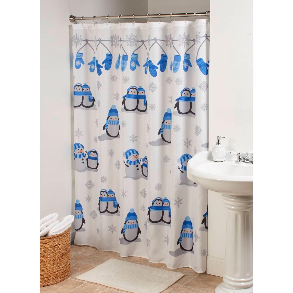 Click here for Snowy Mittens Shower Curtain - 70 x 72 prices