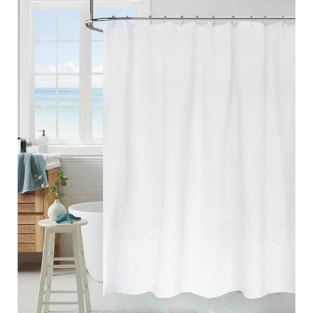 Click here for CJ Ocean Fan Shower Curtain prices
