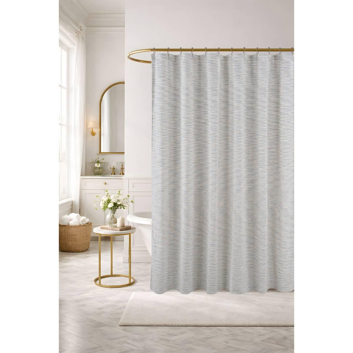 Click here for Elle Home Levens Woven Shower Curtain prices