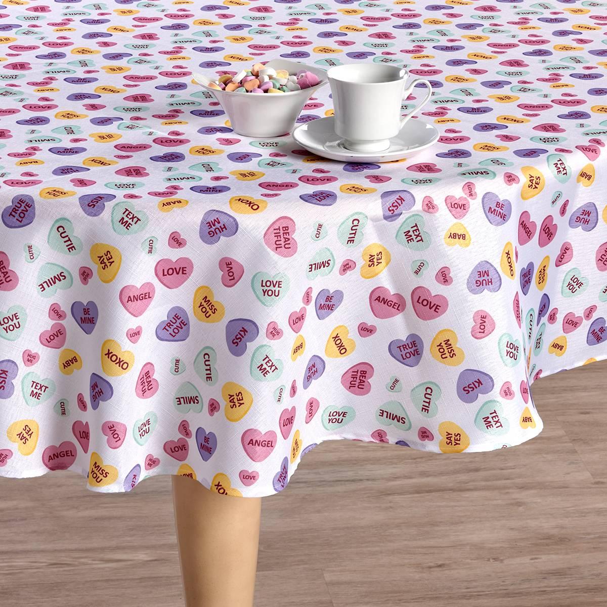 Click here for Candy Hearts Printed Tablecloth prices
