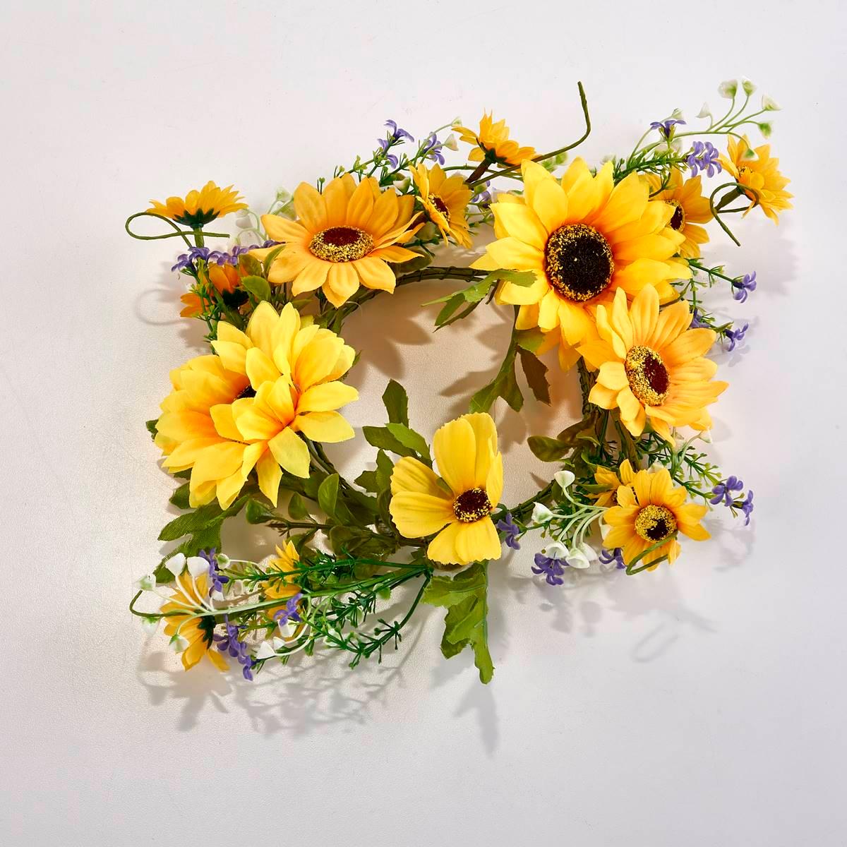 Click here for A Cheerful Giver(R) Sunflower Wreath Candle Ring prices
