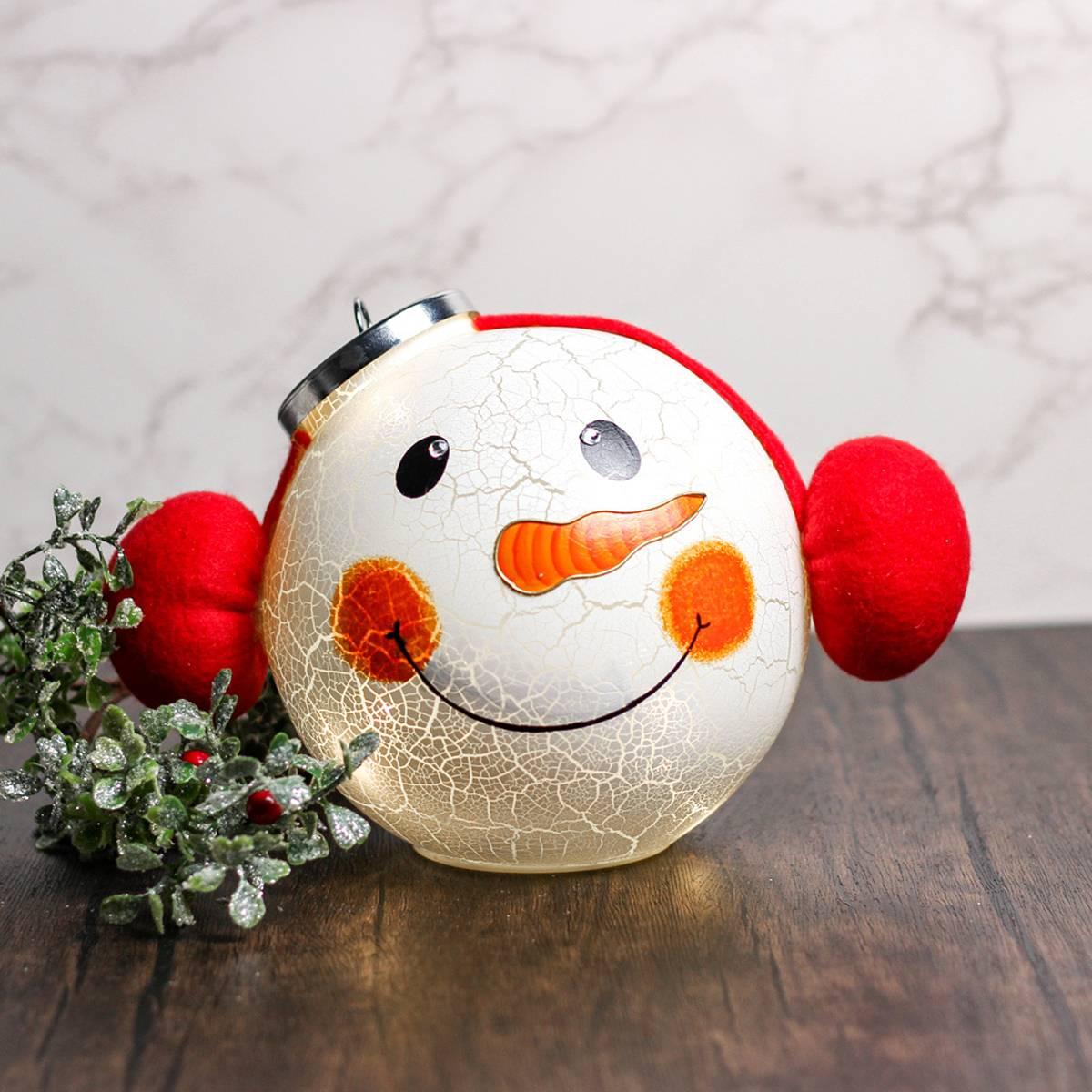 Click here for A Cheerful Giver(R) Crackle Snowman LED Ornament prices