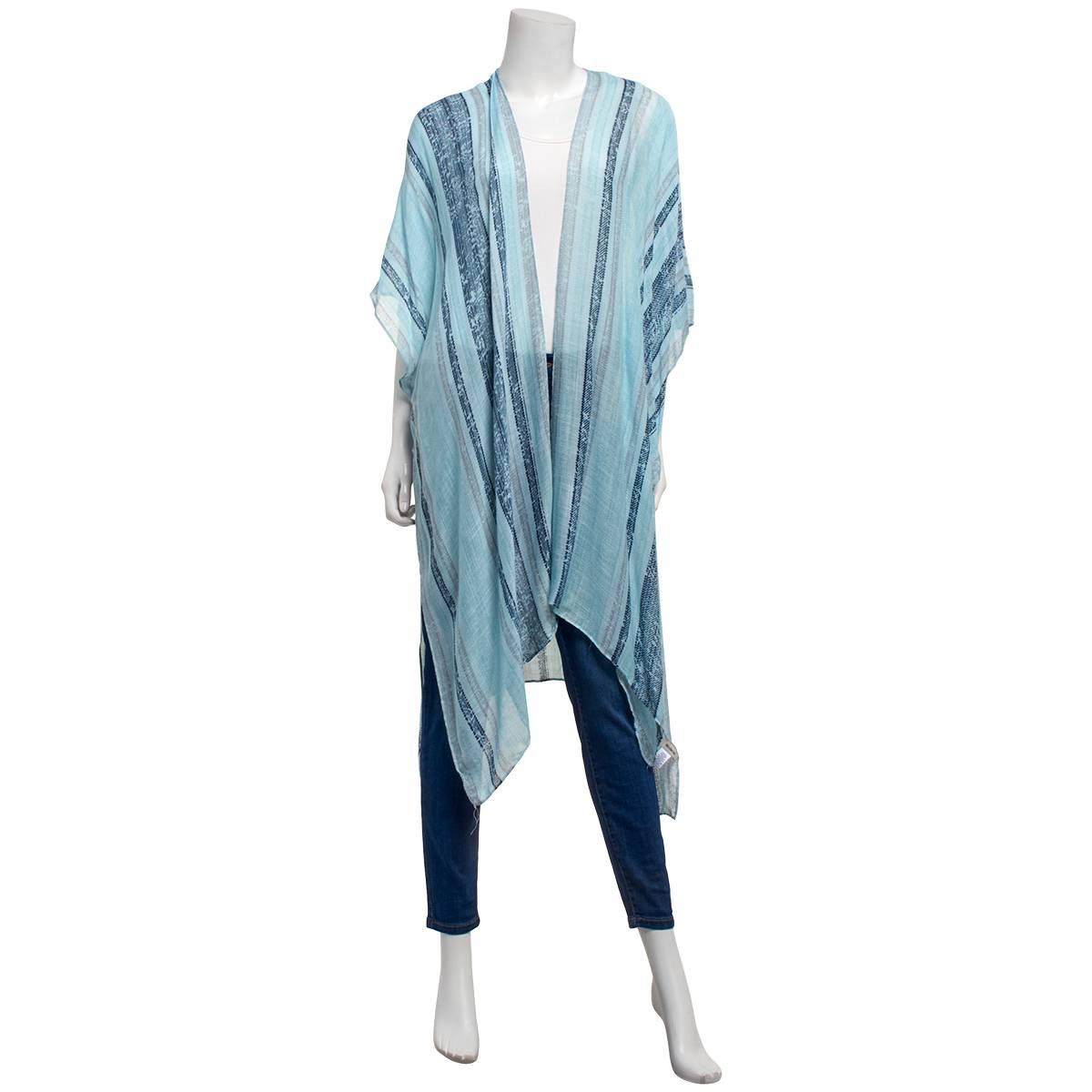 Click here for Womens Modena Blue Stripe Kimono prices