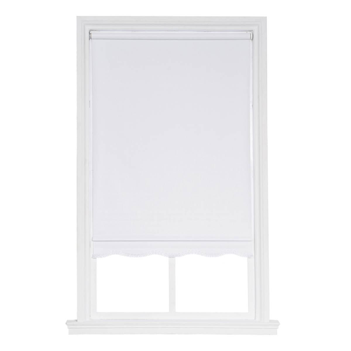 Click here for Fringed Cordless Vinyl Roller Shade - 15x64in. - 3... prices