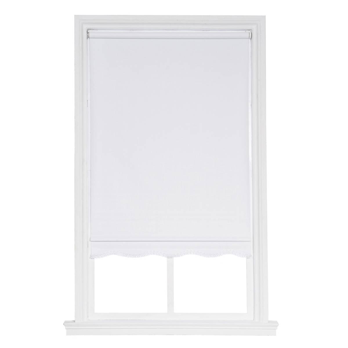 Click here for Fringed Cordless Vinyl Roller Shade - 40x64in. - 7... prices