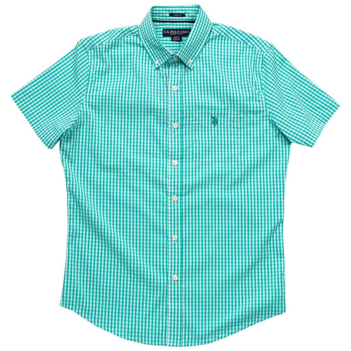 Click here for Mens U.S. Polo Assn.(R) Gingham Woven Button Down... prices