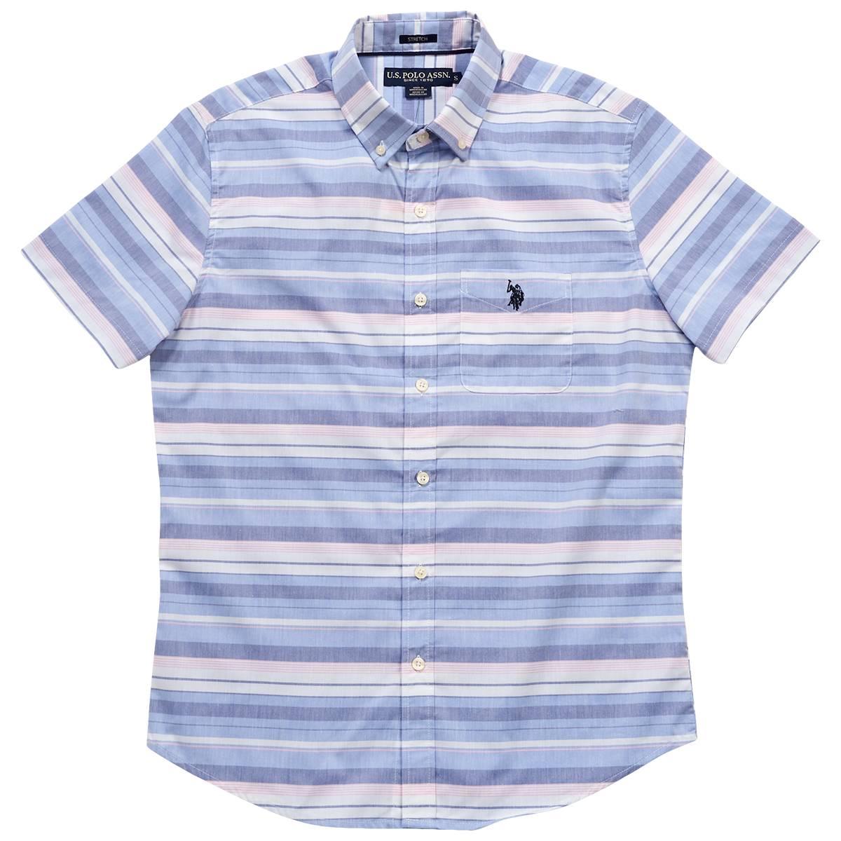 Click here for Mens U.S. Polo Assn.(R) Horizontal Stripe Woven Bu... prices