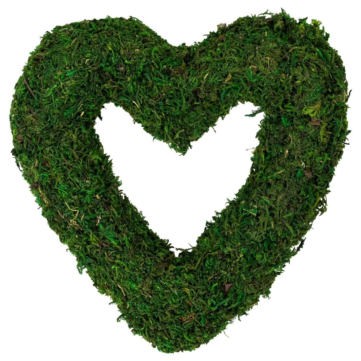 Northlight Seasonal Moss Heart Artificial Valentines Day Wreath