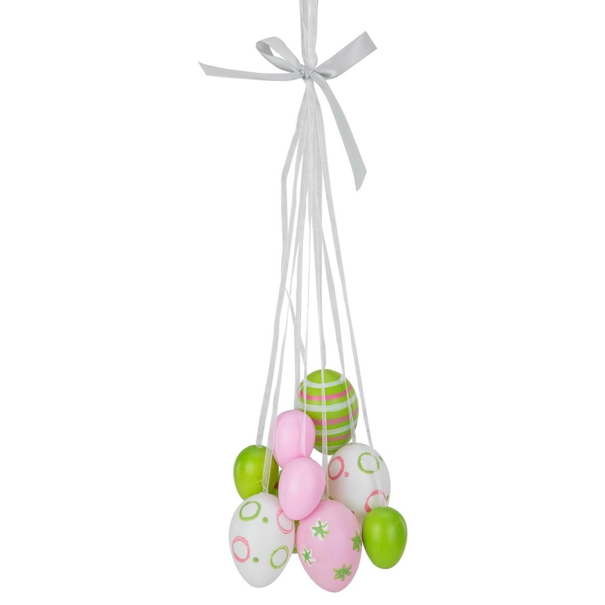 Click here for Northlight Seasonal 11in. Easter Egg Cluster Hangi... prices