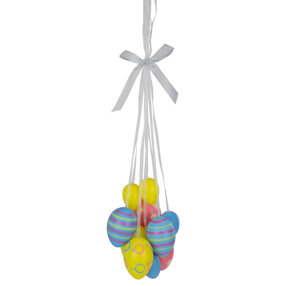 Click here for Northlight Seasonal 11.75in. Easter Egg Cluster Ha... prices
