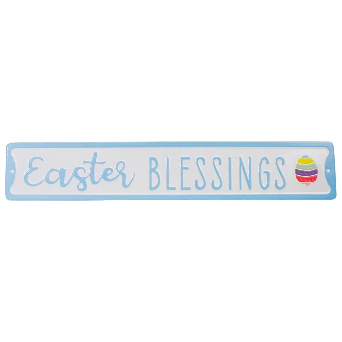 Click here for Northlight Seasonal Easter Blessings Metal Sign prices