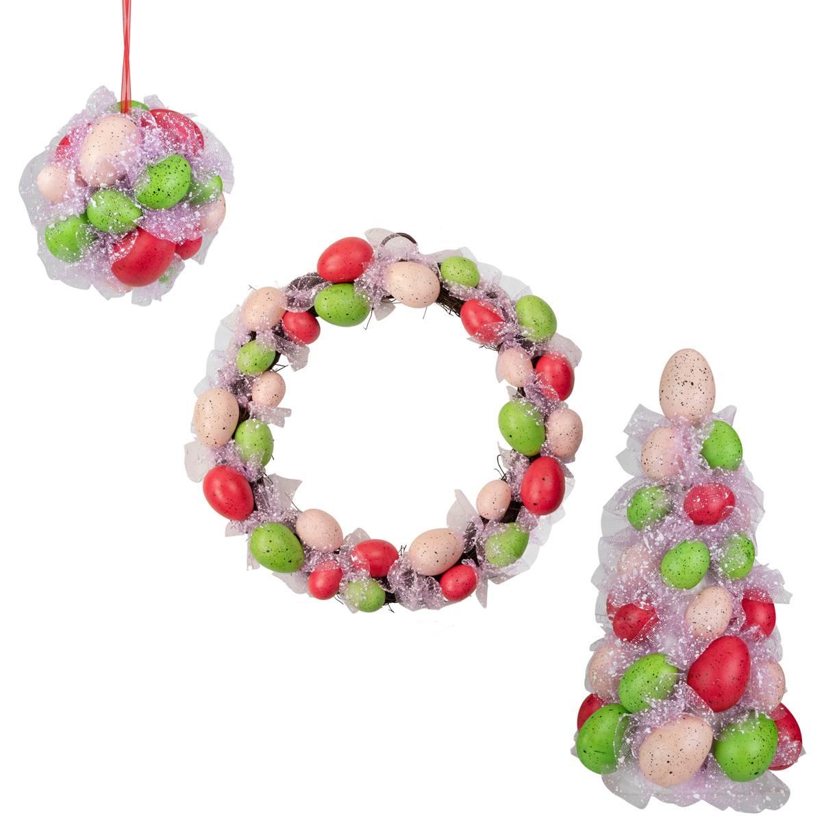 Northlight Seasonal 3pc. Easter Tree/Hanging Ball & Wreath Set