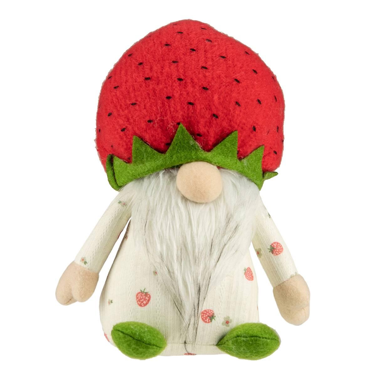 Northlight Seasonal Boy Springtime Strawberry Gnome Figurine