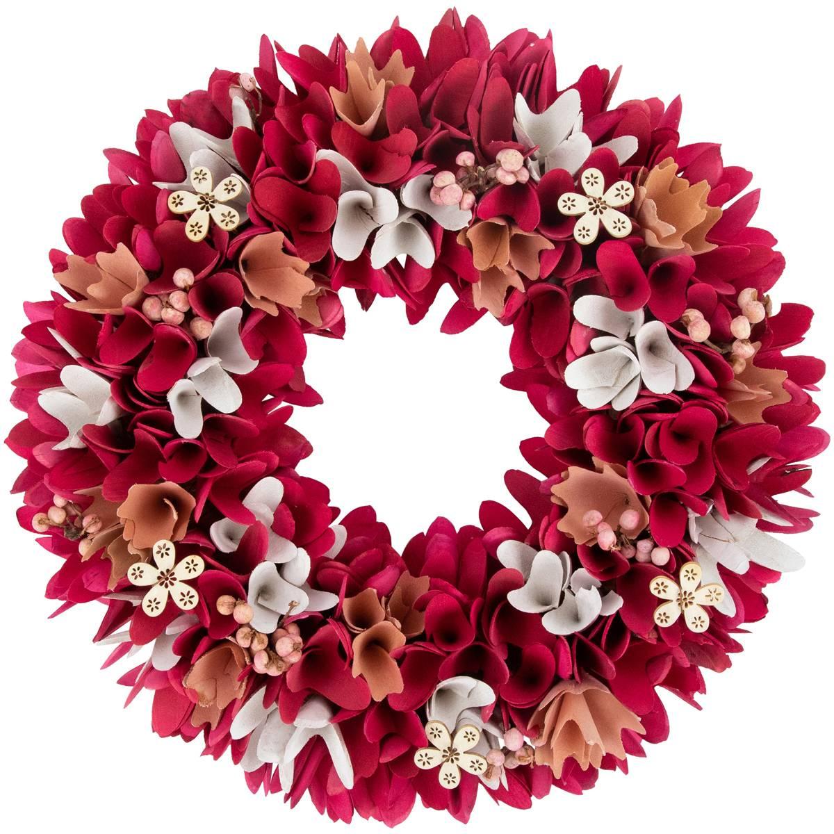 Click here for Northlight Seasonal Wooden Fuchsia Floral & Berrie... prices